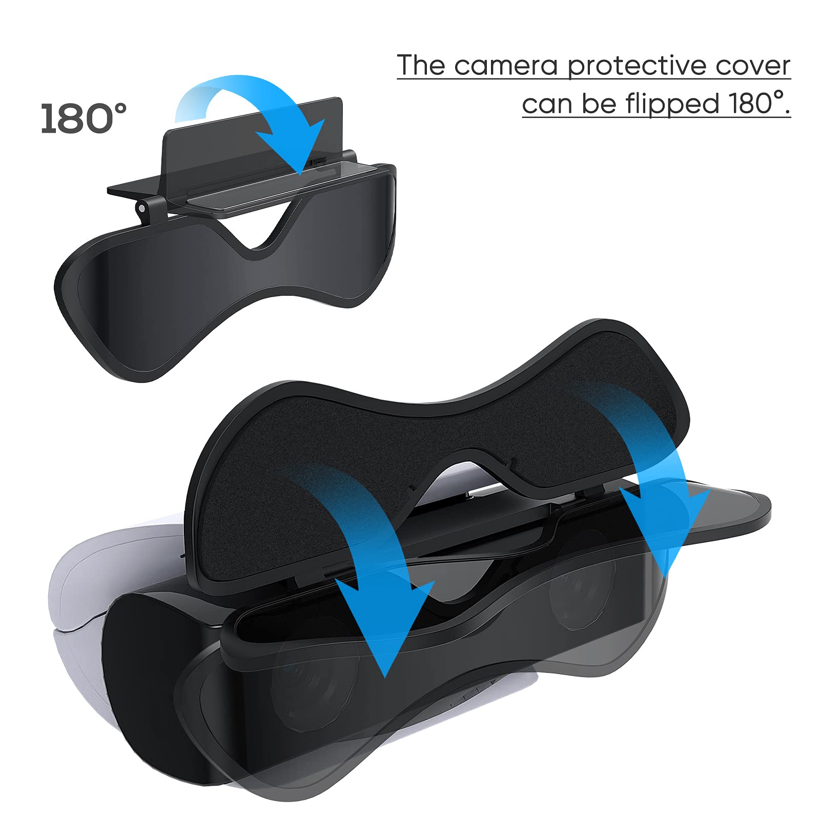 Camera Cover for PS5 HD Camera, MENEEA Protective Concealing Lens Cap Cover for PS5 Camera Privacy Protection and Dirt Prevention (Camera NOT Included)