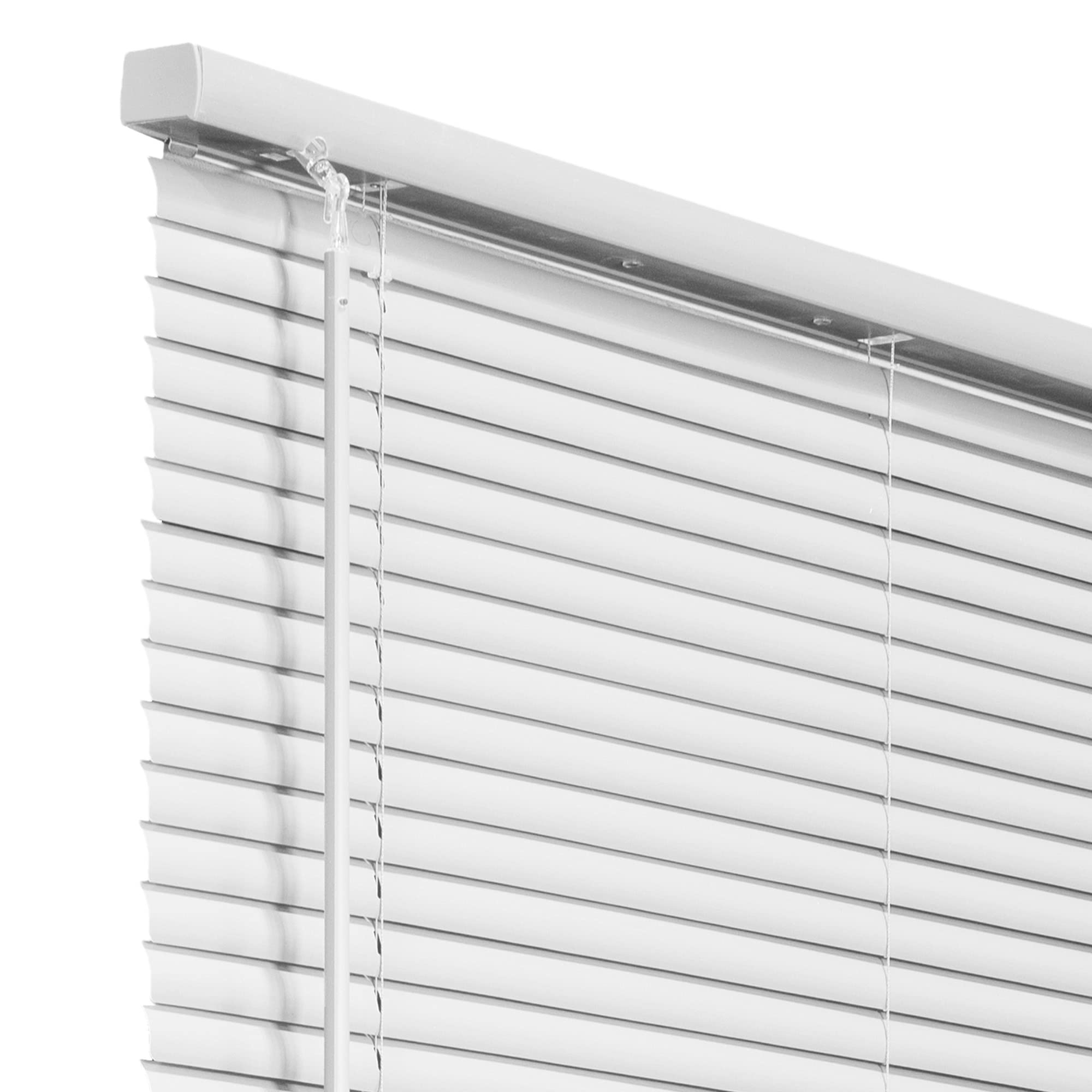 CHICOLOGY Blinds for Windows, Mini Blinds, Window Blinds, Door Blinds, Blinds & Shades, Camper Blinds, Mini Blinds for Windows, Horizontal Window Blinds, Midnight White (Blackout), 42" W X 36" H