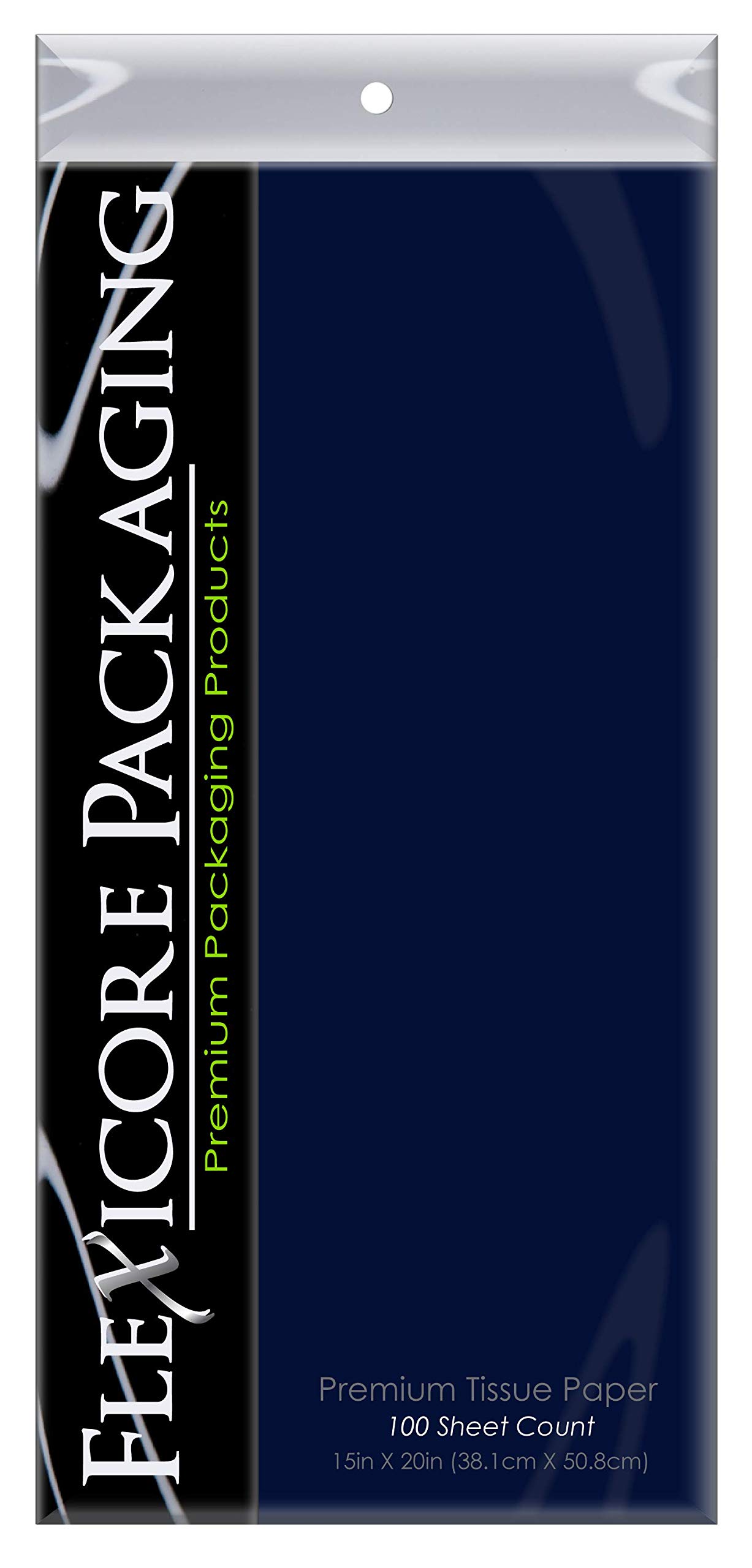 Flexicore Packaging Gift Wrap Tissue Paper | Size: 15 Inch X 20 Inch | Count: 100 Sheets (Dark Navy)