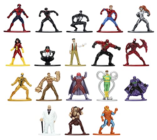 Jada Toys Marvel Spider-Man 18-Pack Series 8 Die-cast Figures, Toys for Kids and Adults