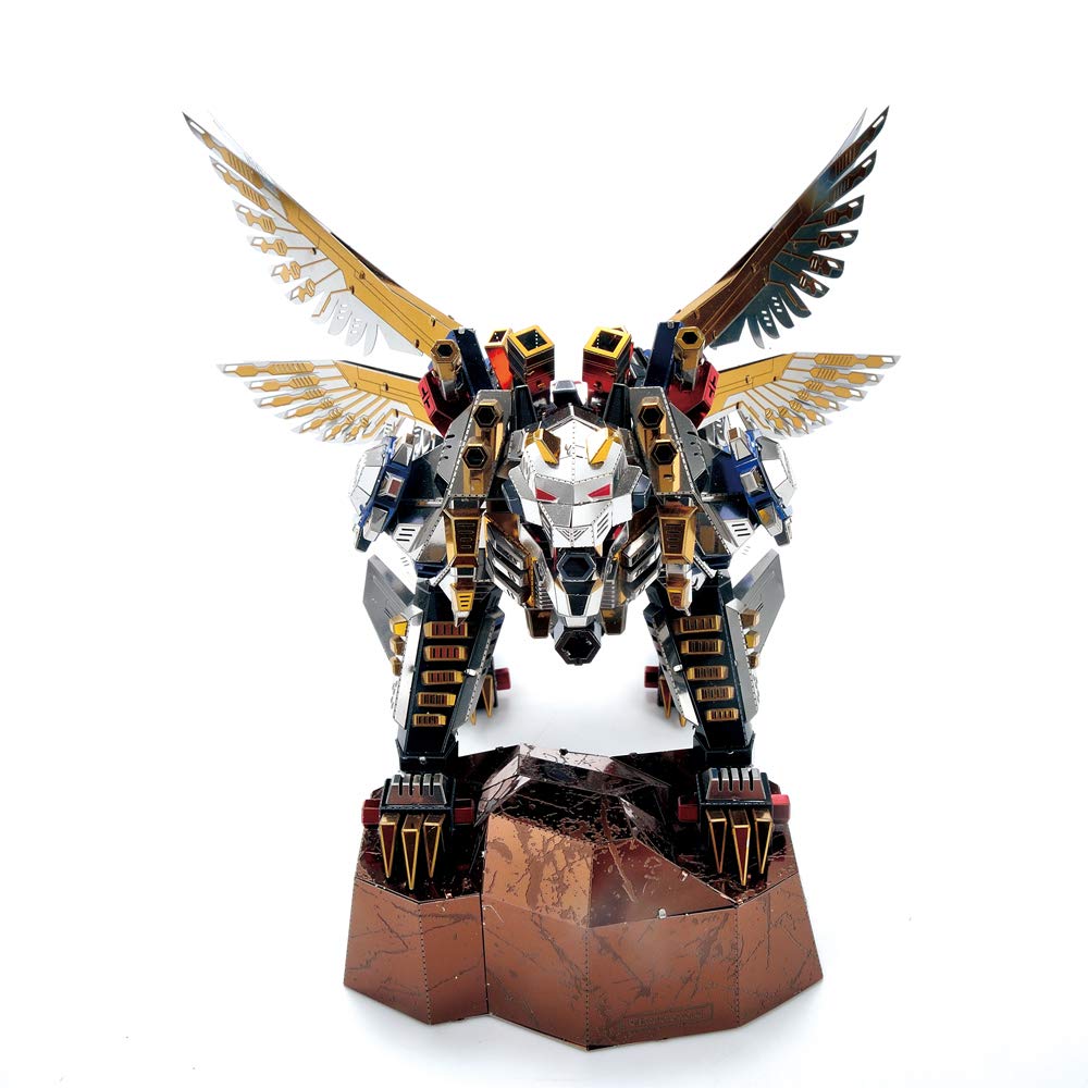 Microworld 3D Metal Puzzle, Mechanical Flying Tiger Metal Model Kits, DIY Brain Teaser Challenge 3D Puzzles for Adults, Art Craft Home Decor Gift for Teens