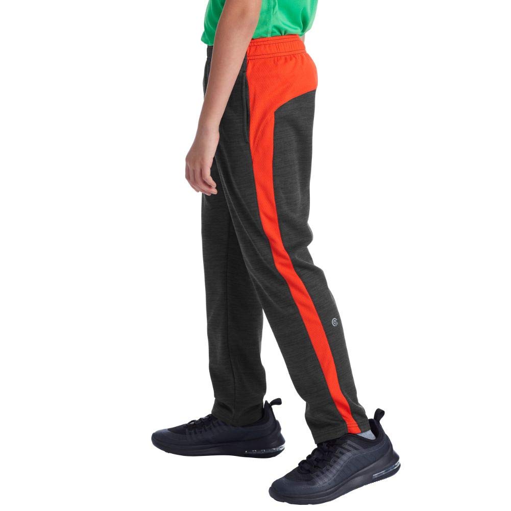 C9 Champion boys Open Leg Knit Sweatpants, Ebony/True White, 24", Large US