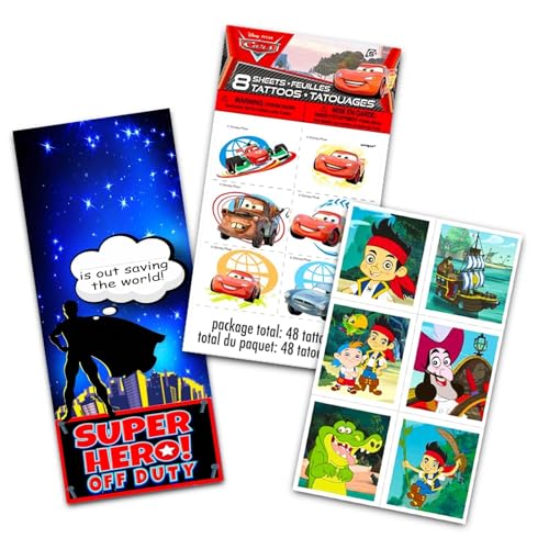 Disney Pixar Cars Reusable Tote Bag - Bundle with Lightning McQueen Tote, Stickers, Tattoos, More | Lightning McQueen Tote (Cars Tote Bag)