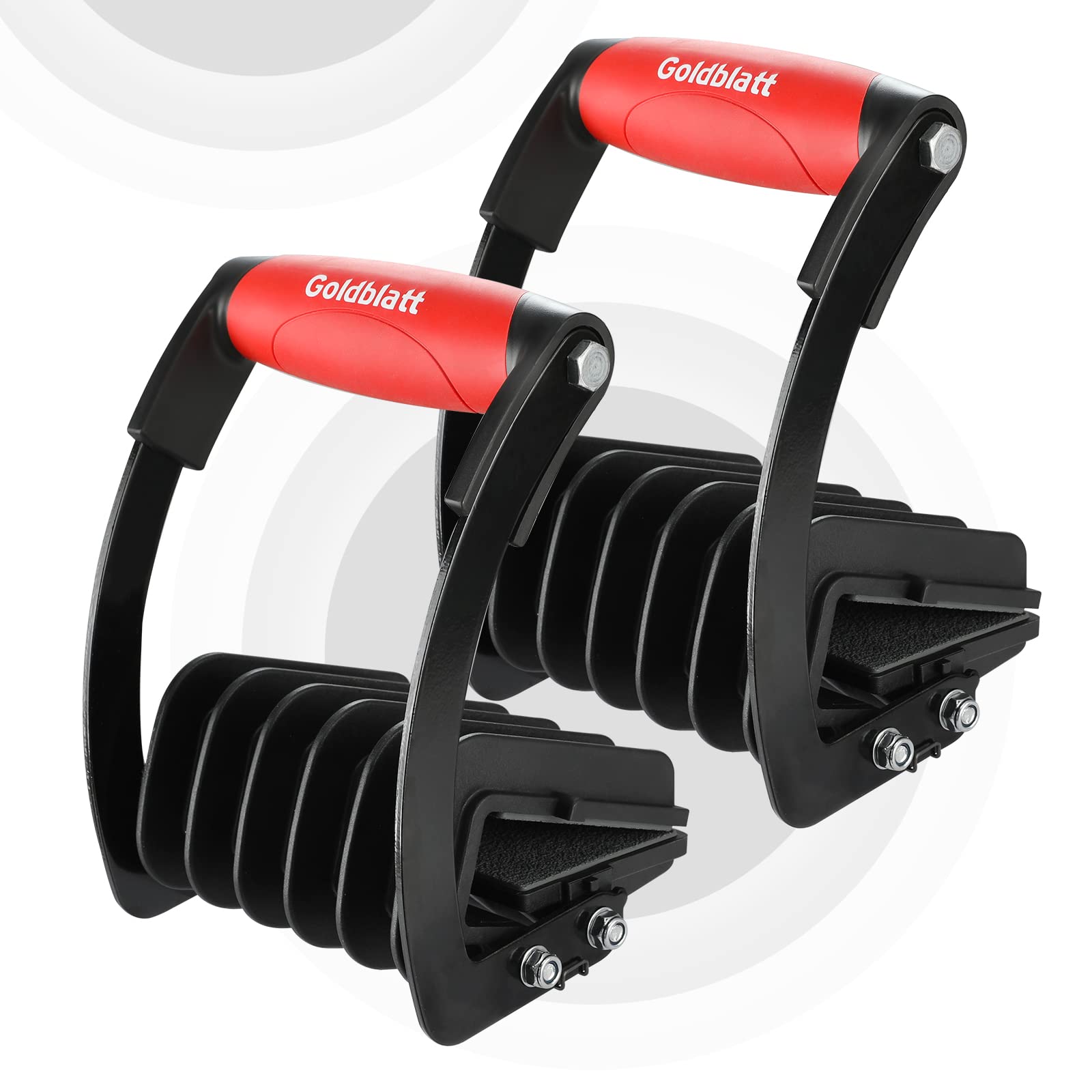 Goldblatt 2 Pack Panel Carrier, Plywood Lifting, Drywall Carrying Tool for Wood, Synthetic Cement Board - Clamping Thickness up to 3/4 inch