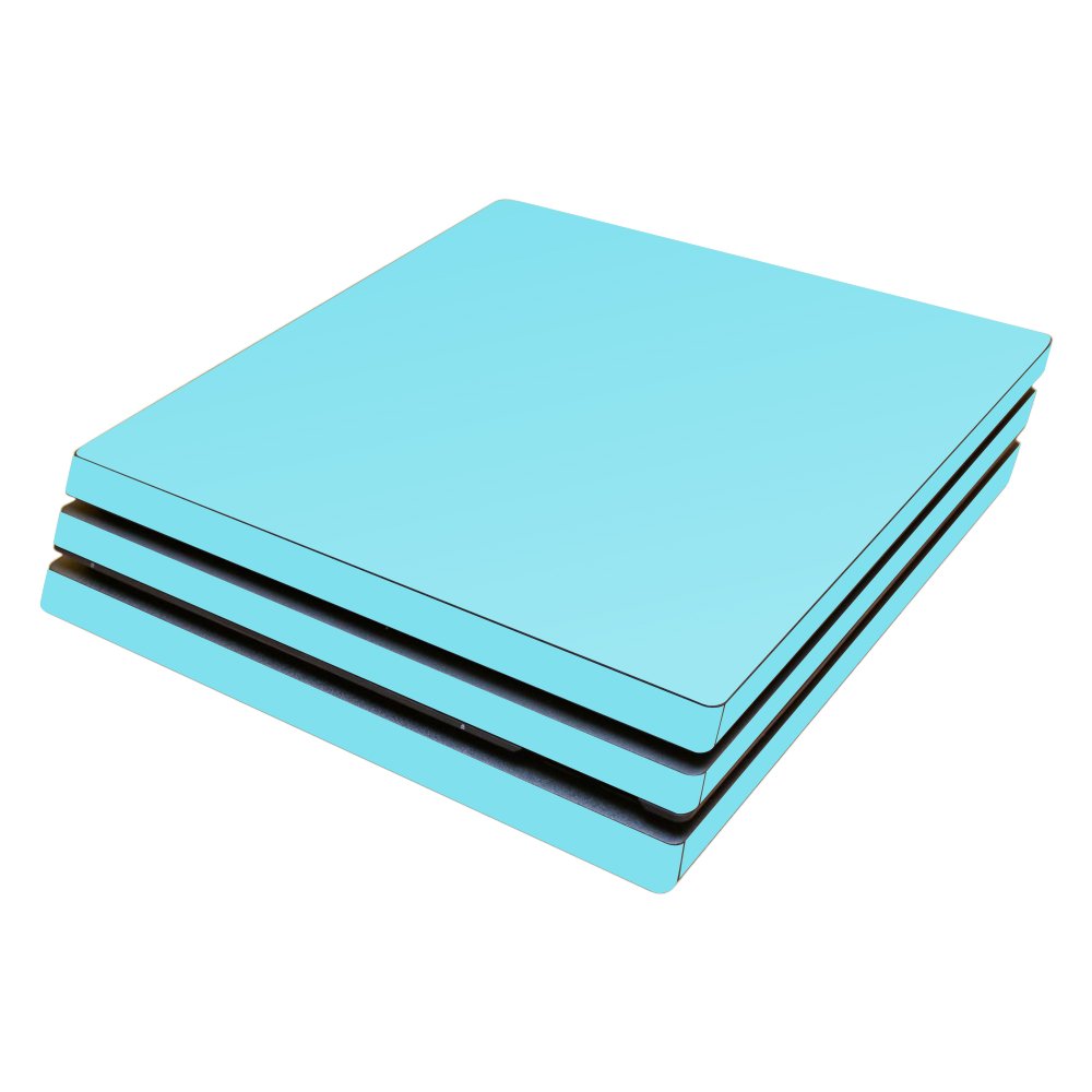 MightySkins Skin Compatible with Sony PS4 Pro Console - Solid Baby Blue | Protective, Durable, and Unique Vinyl Decal wrap Cover | Easy to Apply, Remove, and Change Styles | Made in The USA
