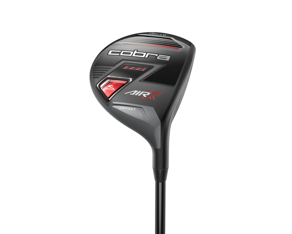 Cobra Golf 2022 Air X Fairway (Men's, Right Hand, Cobra Ultralite 50, Reg Flex, 3w-16),Revolver Grey-Red