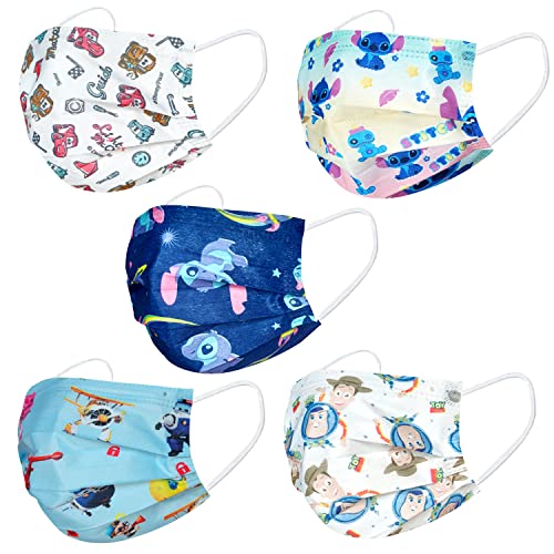 EllieHouse Kids Face_Mask Childrens 50PCS Earloop Breathable Kids Face_Mask,3Ply Breathable & Comfortable Anti Dust Face Filter Tools for Children Bjb