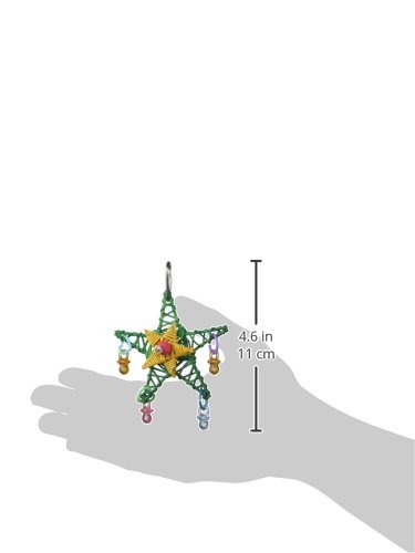 Super Bird Creations 4-1/2 by 3-Inch X-mas Star Bird Toy, Small