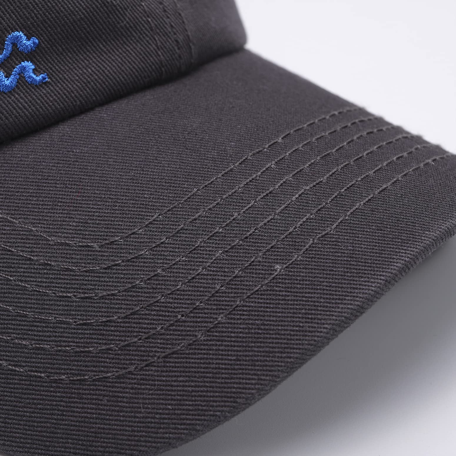 Cioatin Y2K Funny Letter Graphic Embroidery Baseball Cap Women Men Washed Distress Cotton Low Profile Dad Hat Sports Hat Black