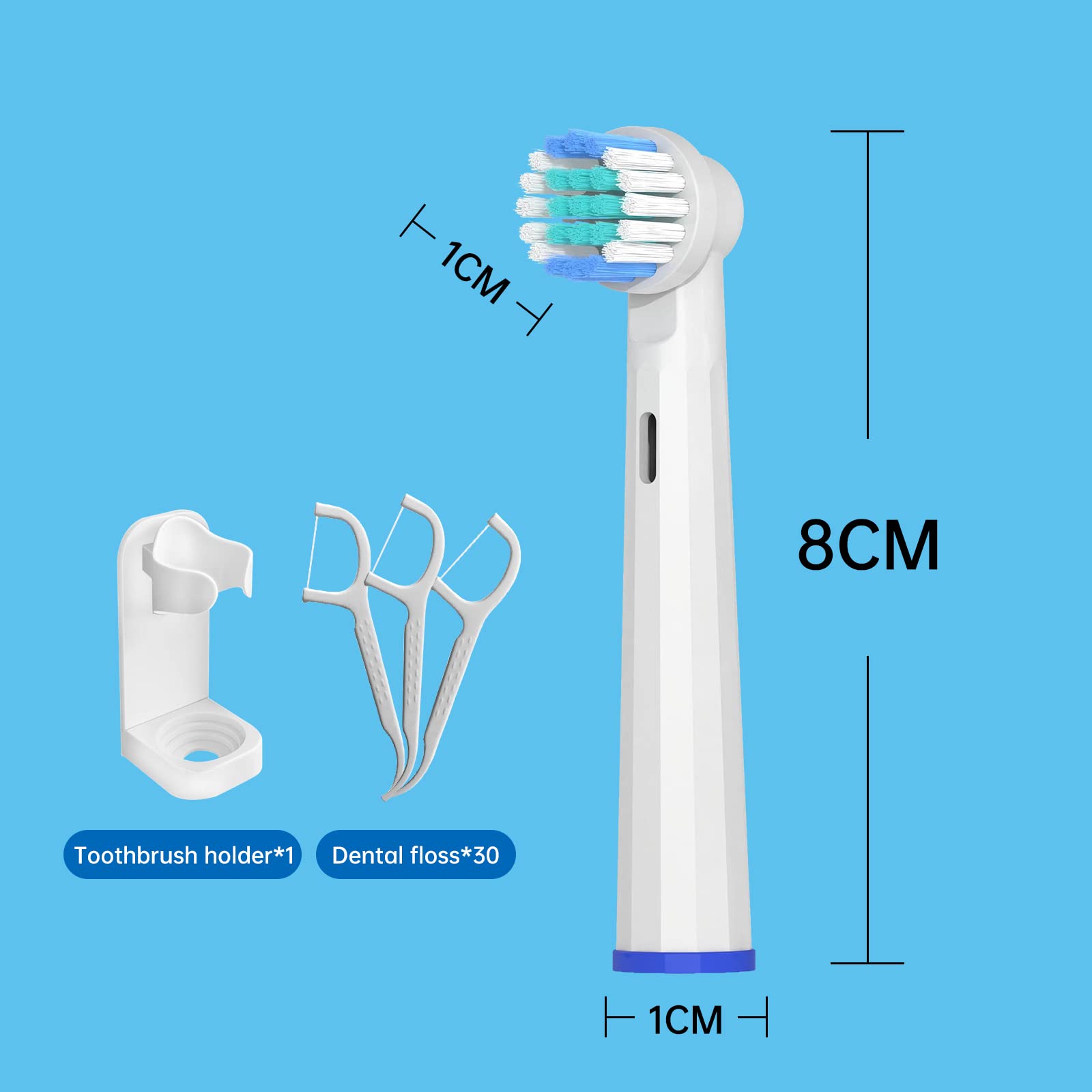 Electric Toothbrush Replacement Heads 8 Pack Professional Electric Toothbrush Replacement Heads Adult Standard Clean Electric Toothbrush Head