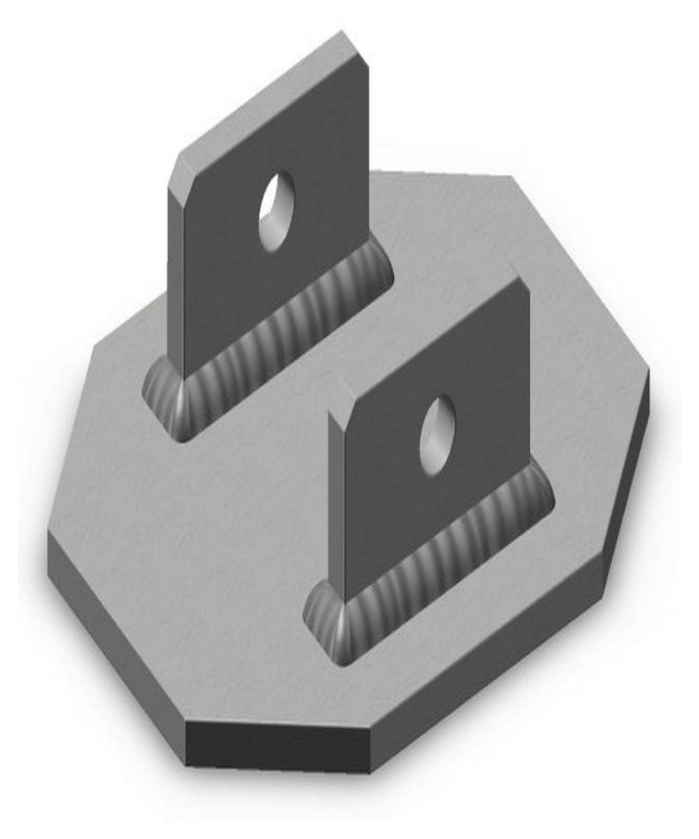 Miller Electric Miller DH-AP-5/ Durahoist Anchor Plate, Capacity, Volume, Welded Steel, Standard, Silver