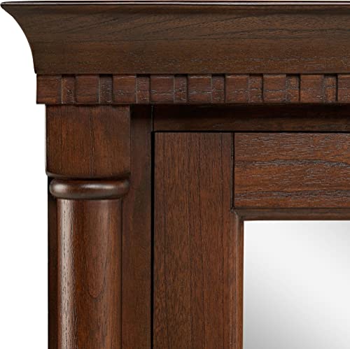 Signature Hardware 484247 Claudia 24" Mahogany Framed Single Door Medicine Cabinet
