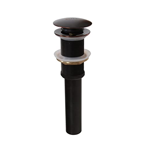ELITE Square Volcanic Pattern Tempered Glass Bathroom Vessel Sink & Oil Rubbed Bronze Finish Faucet Combo