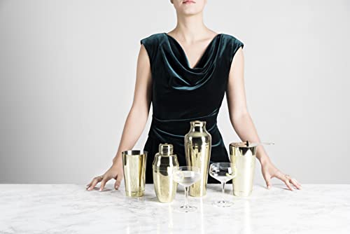 Viski Raye Angled Stemmed Crystal Coupe Cocktail glassess, Champagne Coupe Glasses, Drinkware Set, Espresso Martini glasses set of 2, 7oz
