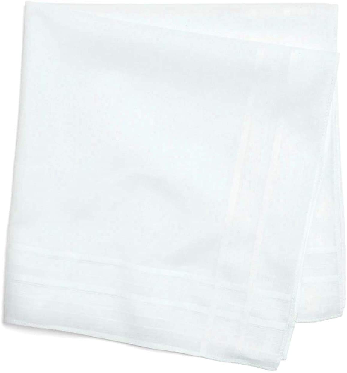 Brooks Brothers Men's 10946"346" Set of 13 Cotton Handkerchiefs, White (One Size)