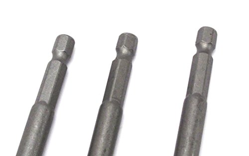 Elitexion 6 Inch Long Magnetic Nut Setters 1/4 inch Hex Shank Heavy Duty for 1/4, 5/16, and 3/8 inch Set – 3 Piece Set
