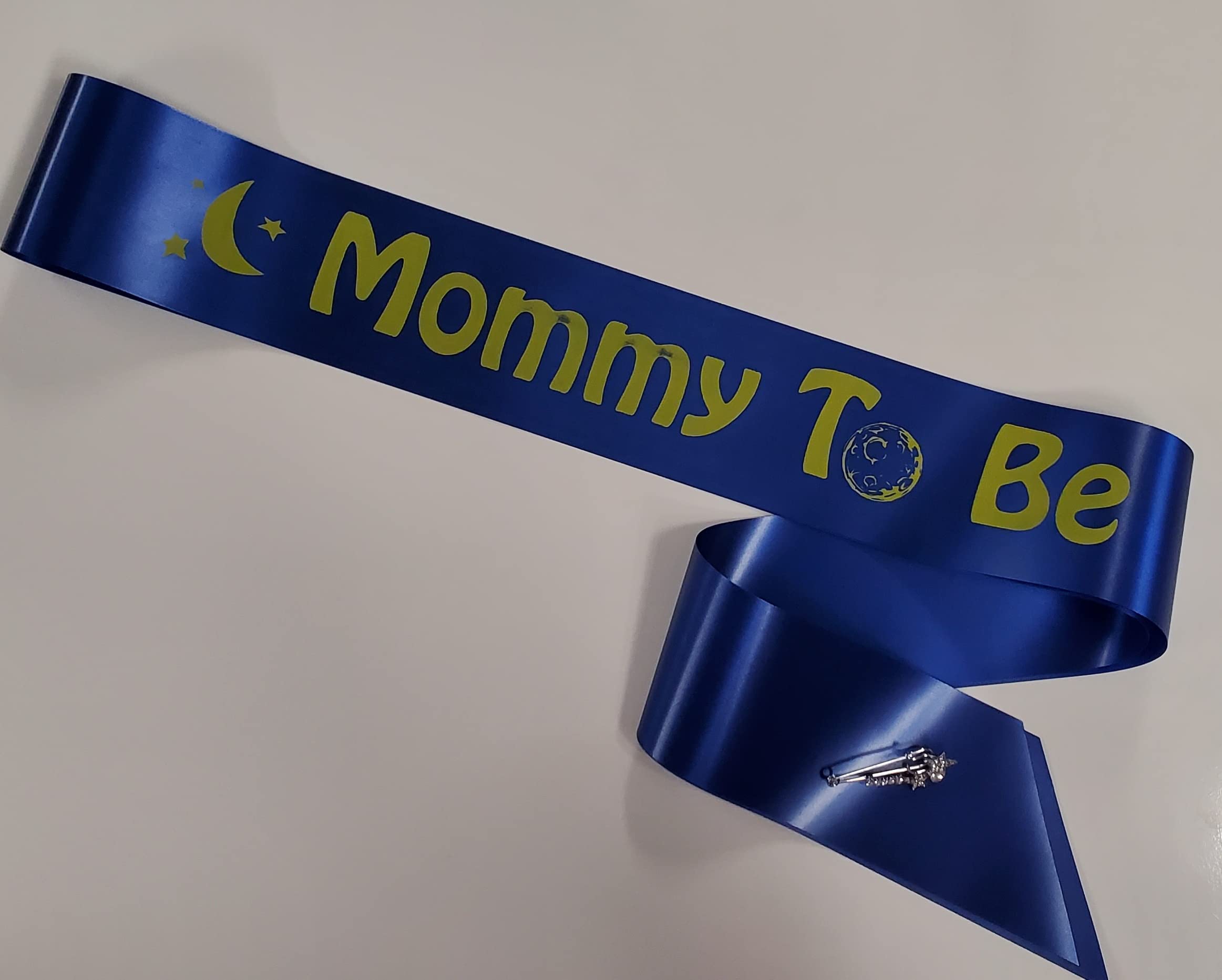 Galaxy Baby Shower Pins for Family to Wear at Gender Reveal Outer Space Theme Rockets It's a Boy Sprinkle (mommy sash & daddy pin)