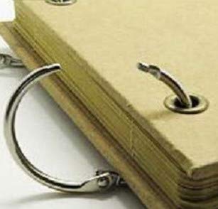 Book Binder Rings 2 Inch Office Loose Leaf Ring(20 Pack) Nickel Plated Silver
