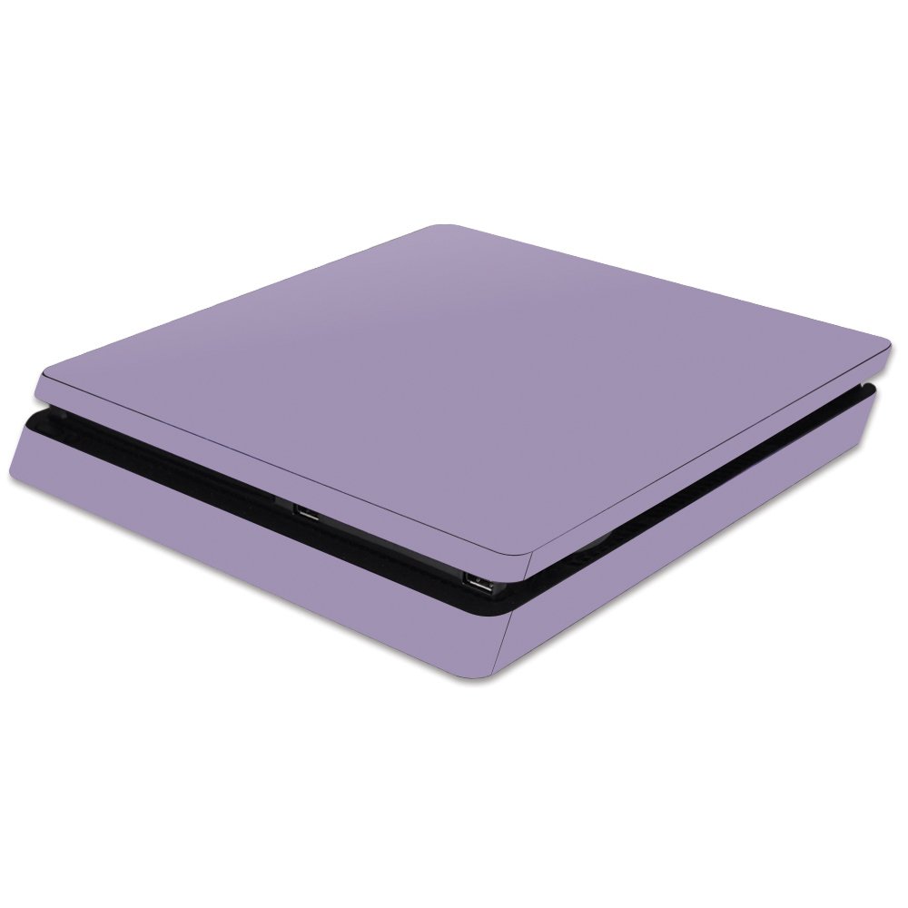 MightySkins Skin Compatible with Sony PS4 Slim Console - Solid Lavender | Protective, Durable, and Unique Vinyl Decal wrap Cover | Easy to Apply, Remove, and Change Styles | Made in The USA