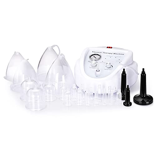 Sextupole Vacuum Therapy Machine Vacuum Cupping Massager Body Scrapping Massage Machine with 24 Cups and 3 Pumps