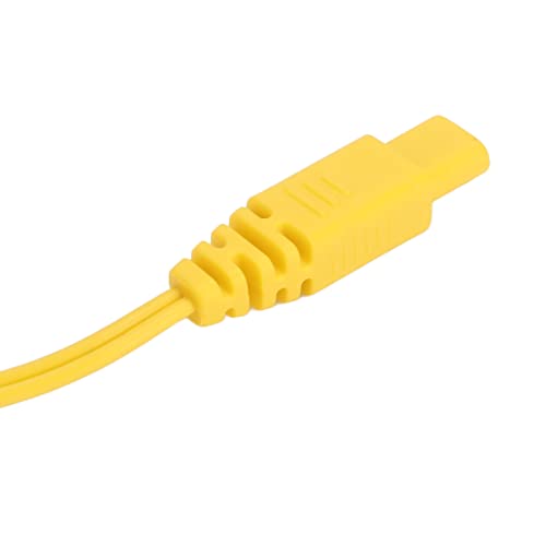 Electrode Wire, 5pcs Professional Electrode Wire Clamp Lead Wire for Machine Unit Yellow