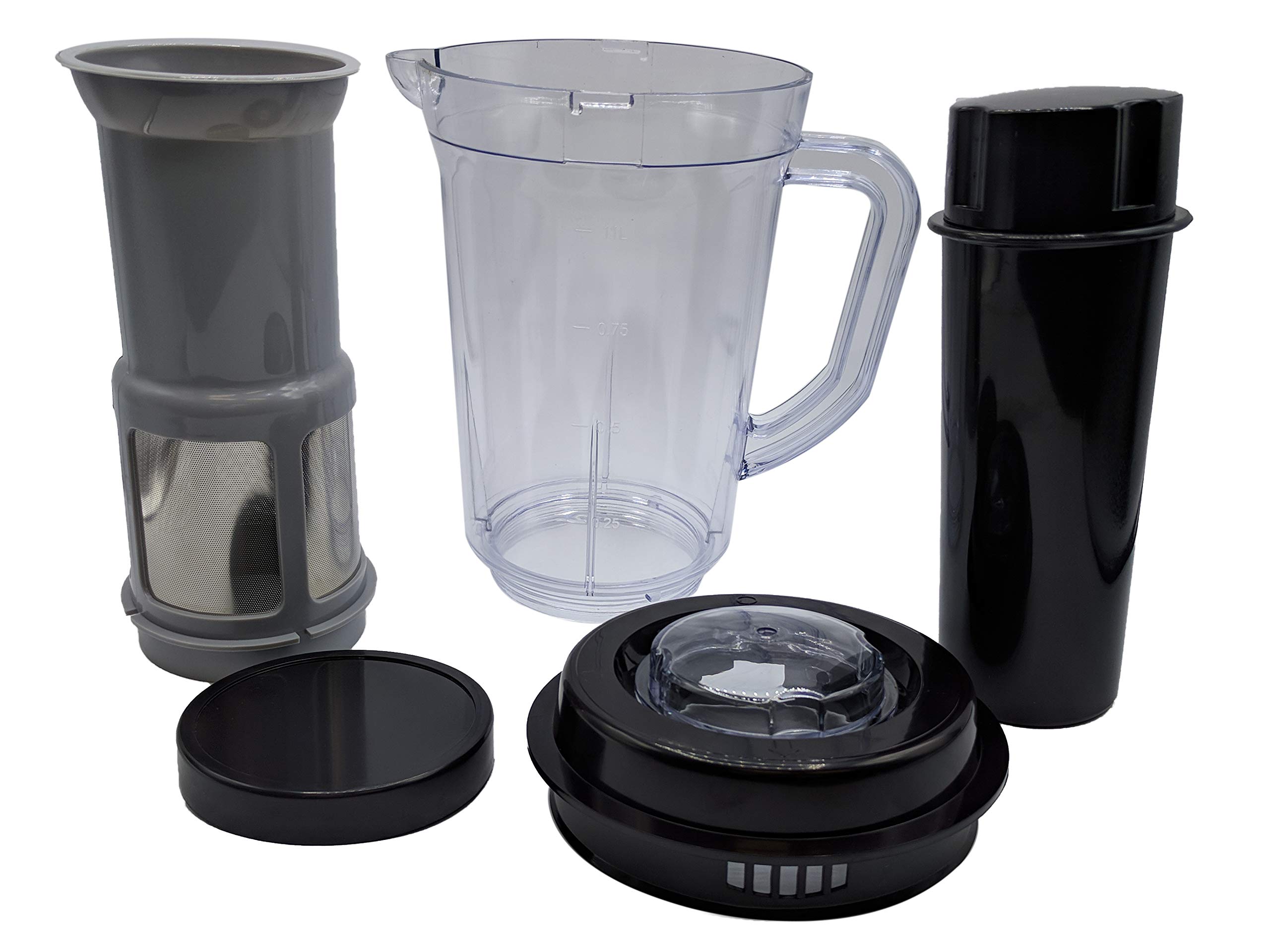 Blendin Replacement Fruit and Vegetable Juicer Attachment Pitcher Jar, Compatible with Magic Bullet Blender MB-1001, MB-1001B, MBR-1101, MBR-1701, MBR-1702, MBR-0301 Blender