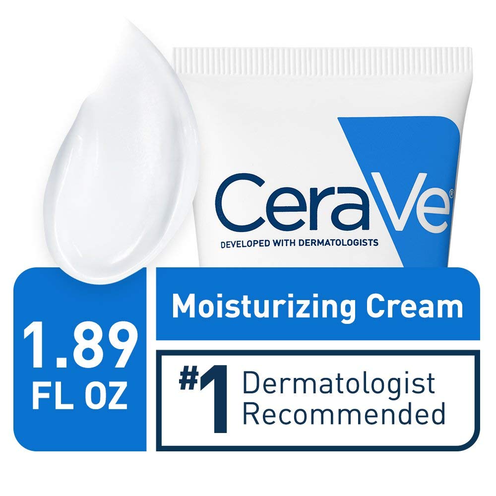CeraVe Moisturizing Cream | Daily Face and Body Moisturizer for Dry Skin Pump (19 Ounce Pack of 2, Moisturizing Cream)
