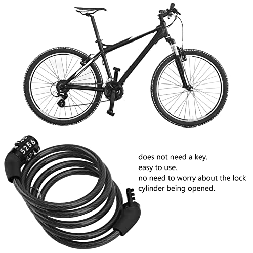 Bike Lock Cable, Steel Cable Durable Accessories High Security Performance for Mountain Bikes