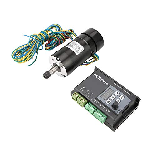 DC Brushless Spindle Motors, 3 Regulation Modes PWM Control 48V Power Input Maximum 400W Motor Driver Hall Kit for Engraving Machine