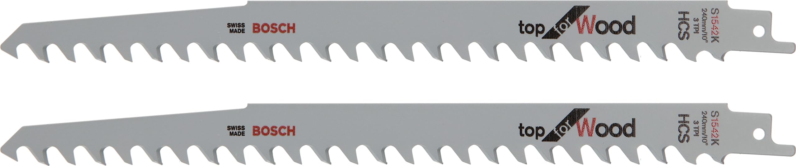 Bosch DIY Säbelsägeblatt Top for Wood zum Sägen in Holz (2 Stück, S 1542 K)