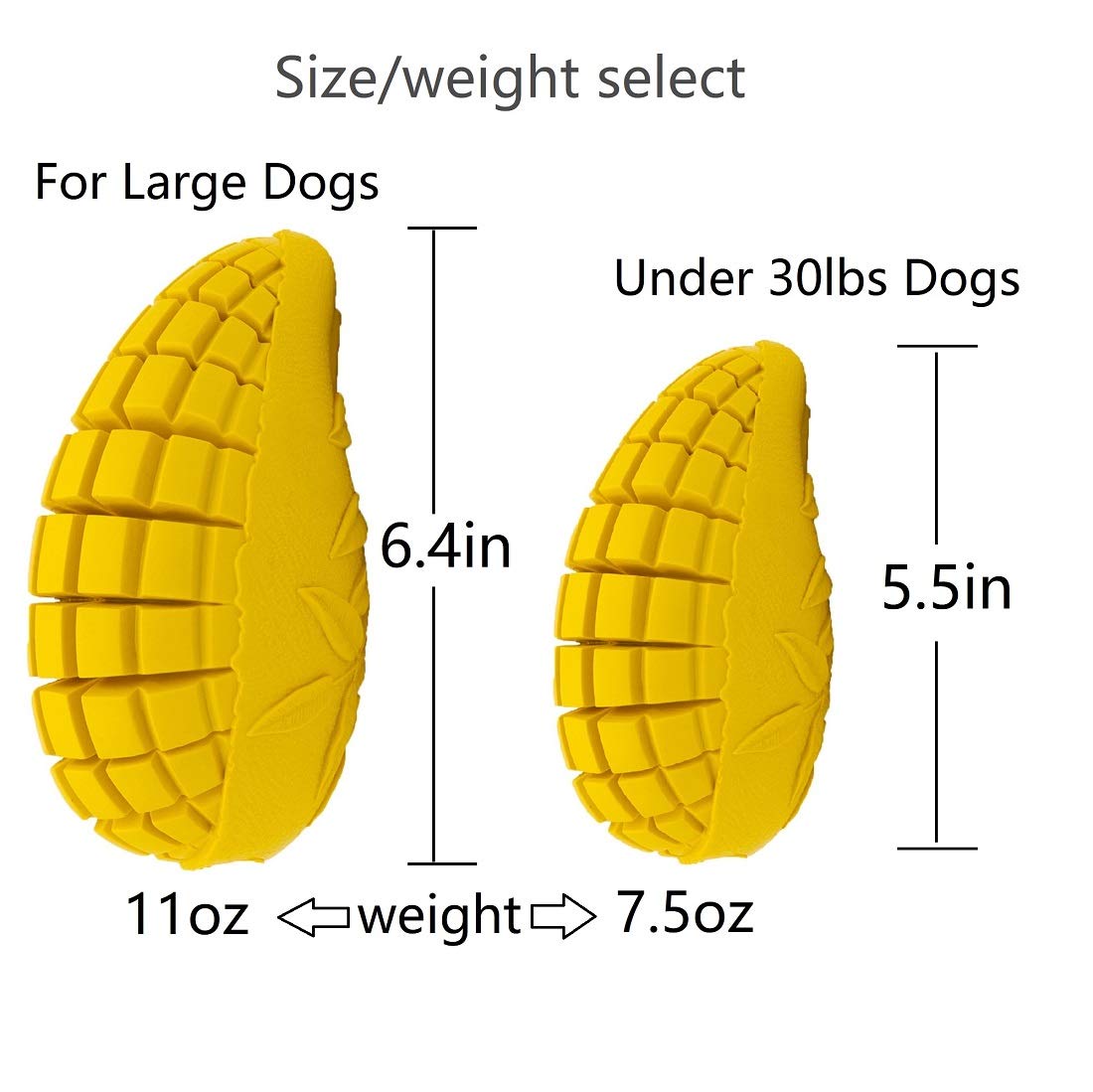 LPHSNR Upgrade Mango Dumbbells Dog Chew Toys for Aggressive Chewers, Indestructible Tough Dog Toys Interactive Durable with Mango Scent, Teething Clean for Large Puppy Medium Dogs Bite Resistant