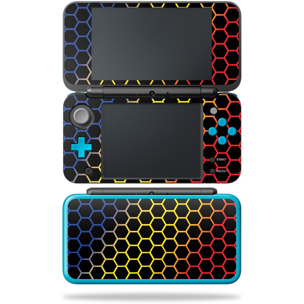 MightySkins Skin Compatible with Nintendo New 2DS XL - Primary Honeycomb | Protective, Durable, and Unique Vinyl Decal wrap Cover | Easy to Apply, Remove, and Change Styles | Made in The USA