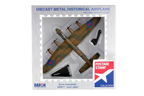 Daron Worldwide Trading Postage Stamp RAF Lancaster 1/150 Just Jane Airplane Model