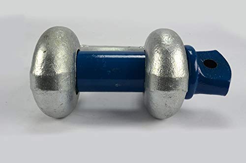 TEMCo 1" x 8.5 Ton D Ring Bow Shackle with Screw Pin Clevis (Rigging/Towing/Off Road) 1 Lot