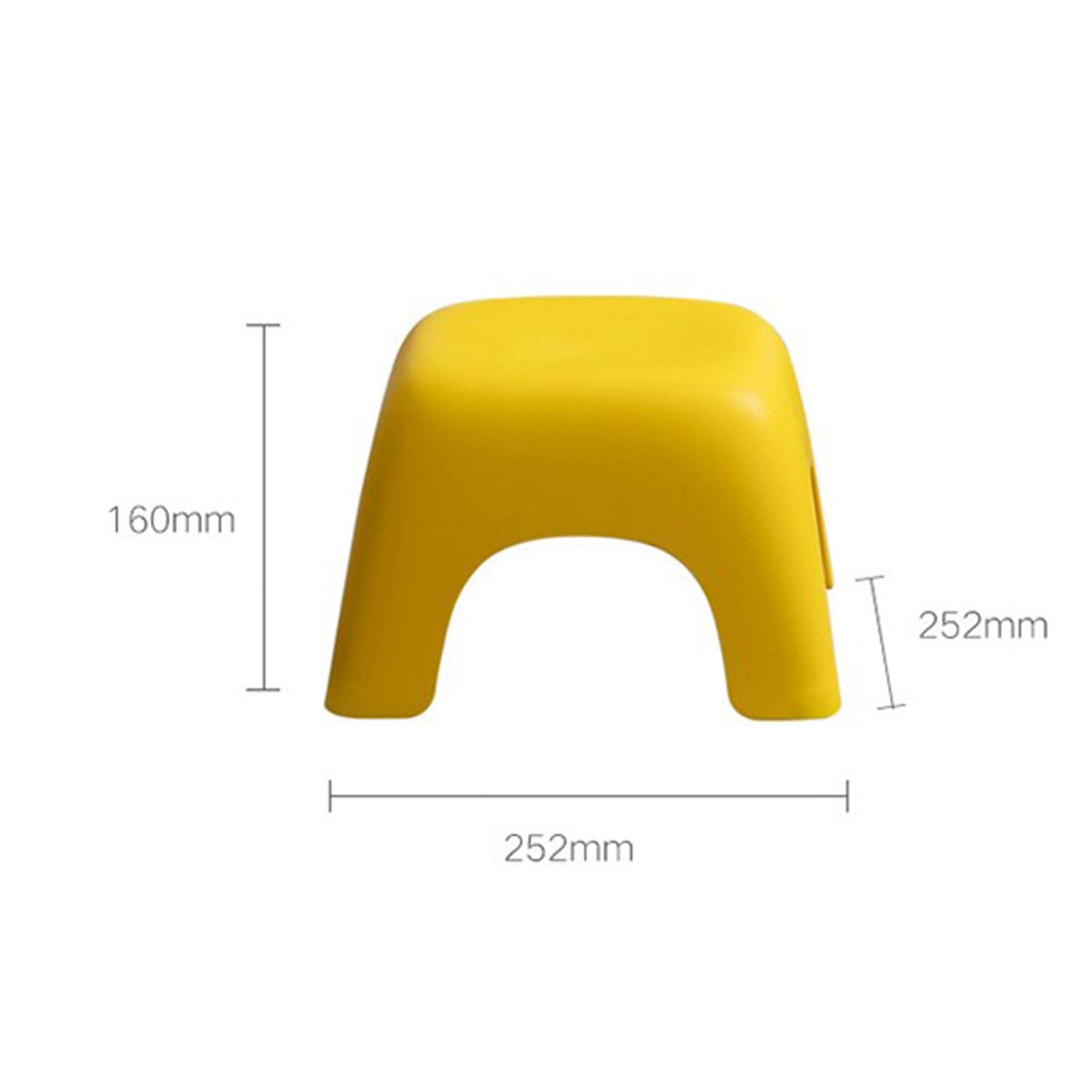 Dualoai Minimalist Modern Ottoman Footrest Non Stool Kids Chair Non Stool Chair Stool for Training B, White