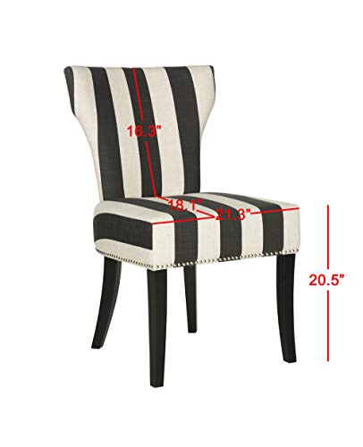 Safavieh Mercer Collection Carter Black/White Polyester Dining Chair