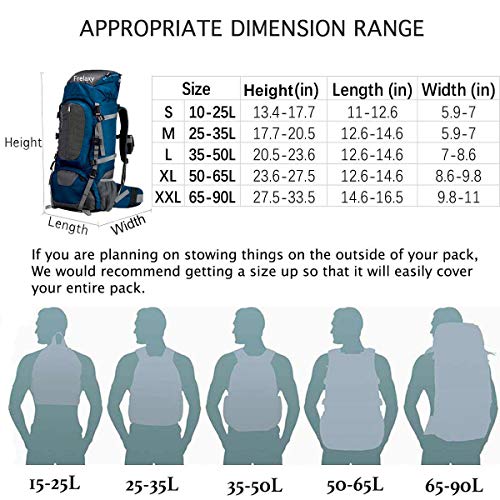 Frelaxy Waterproof Backpack Rain Cover, Upgraded Triple Waterproofing, Antislip Cross Buckle Strap (Fuchsia, S (for 15L-25L Backpack))