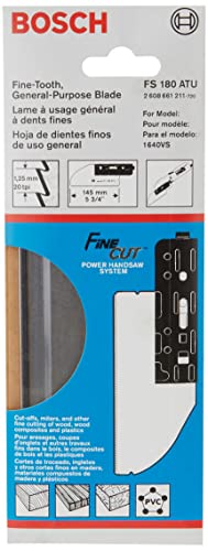 BOSCH FS180ATU Power Handsaw 5-3/4" Fine-Tooth General Purpose Blade,Black