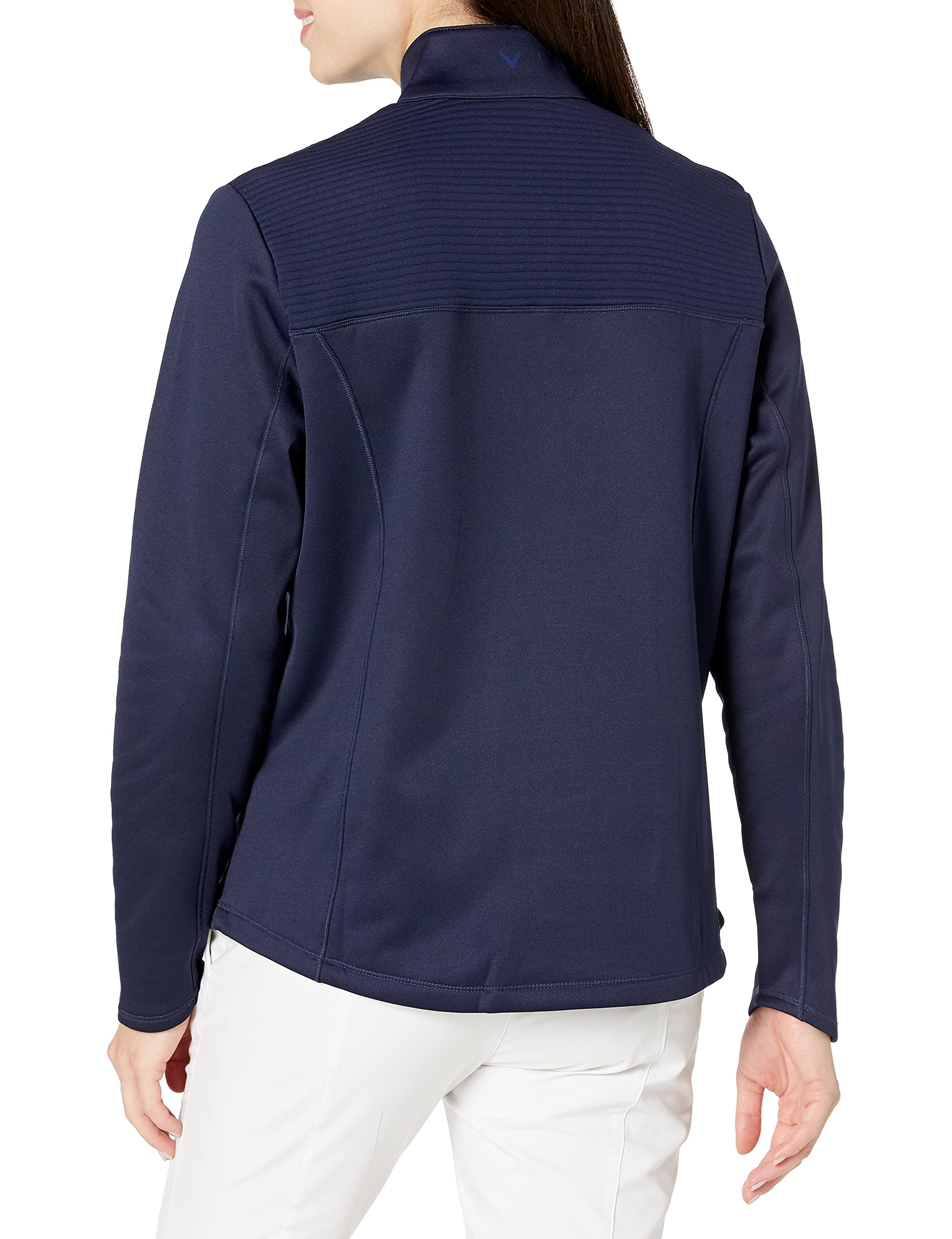 Callaway Basics Long Sleeve Ottoman 1/4 Zip Pullover, Peacoat, XX-Large