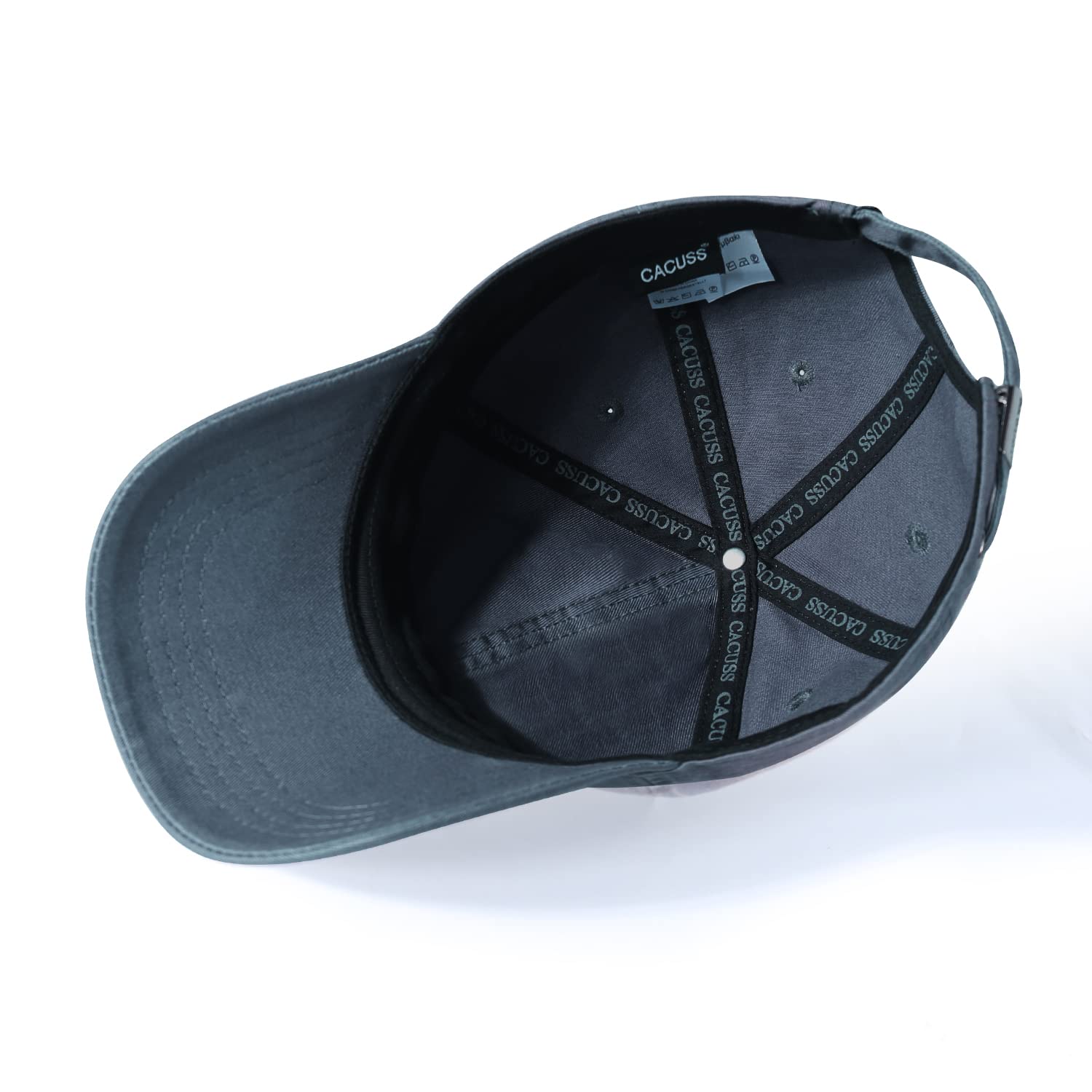 CACUSS Men's Cotton Dad Hat Classic Baseball Cap with Adjustable Buckle Closure Golf Cap