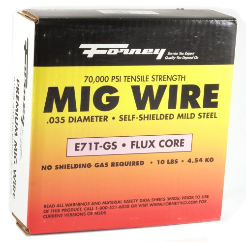 Forney 42303 Flux Core Mig Wire, Mild Steel E71TGS, 035-Diameter, 10-Pound Spool