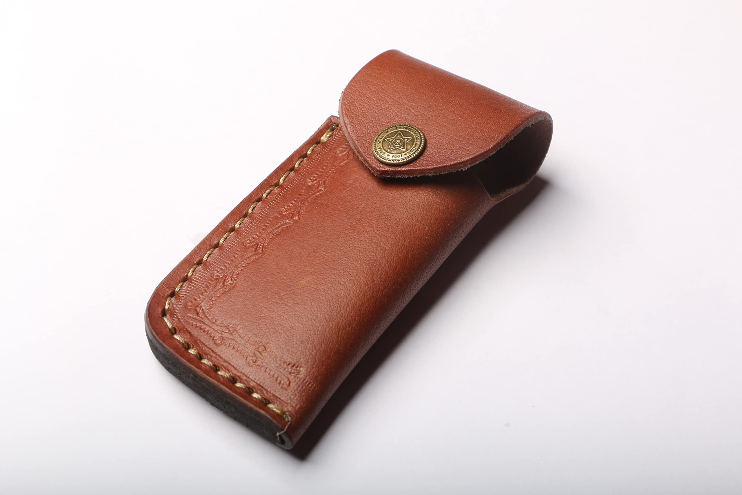 Damascus pocket knife Folding knife, Pocket Knife Come With knife sharpeners Premium Quality Wood Handle 6โ Fixed Blade Knife Article No. SC_011013