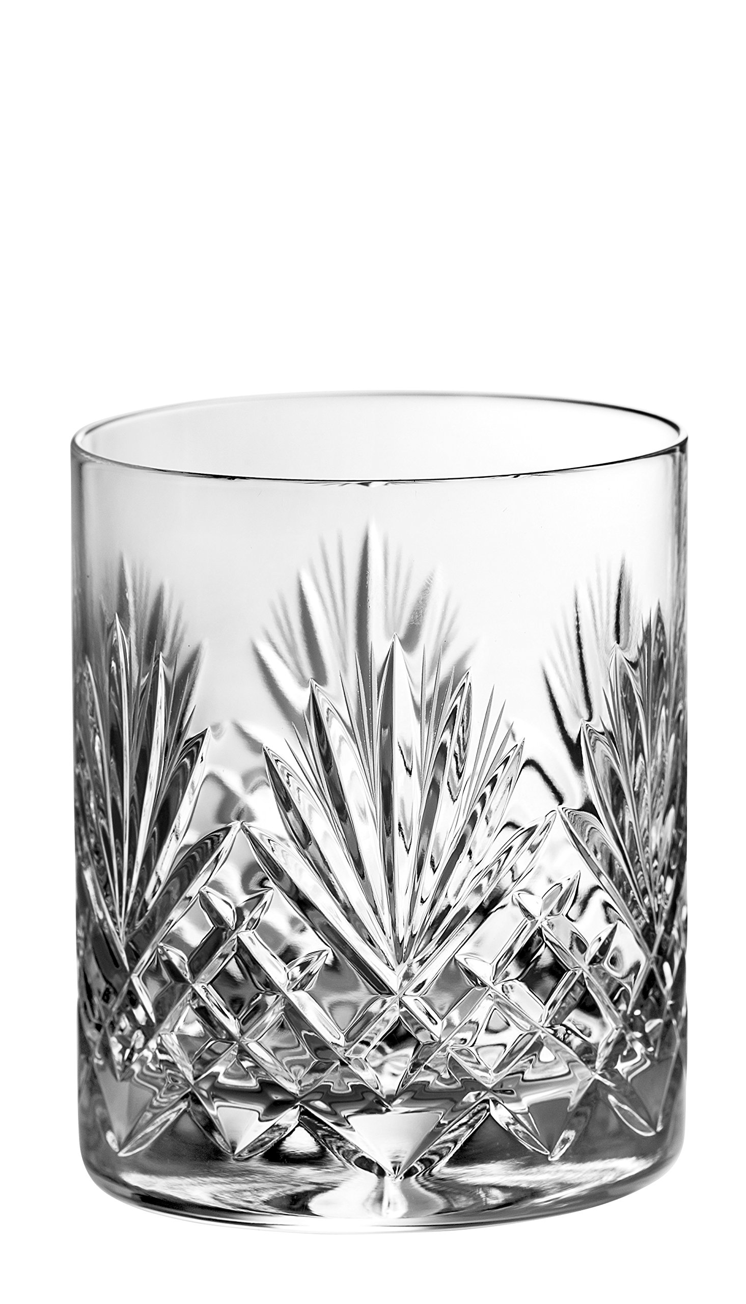 Crystal Double Old Fashioned - Set of 6 Glasses - Hand Cut DOF tumblers - Tumbler Glass For Whiskey - Bourbon - Water - Beverage - Drinking Glasses - 12 oz - Made in Europe By Barski
