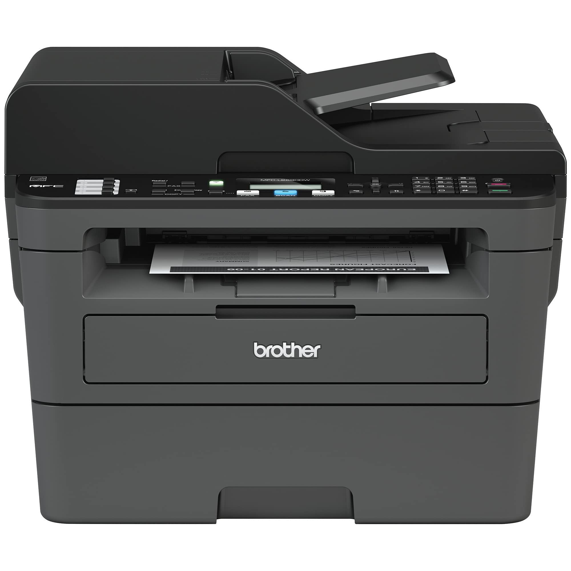 Brother Premium MFC-L2690DW Series Compact Monochrome All-in-One Laser Printer | Print Copy Scan Fax | Wireless | Mobile Printing | Auto 2-Sided Printing | ADF | 26 ppm | (Renewed)