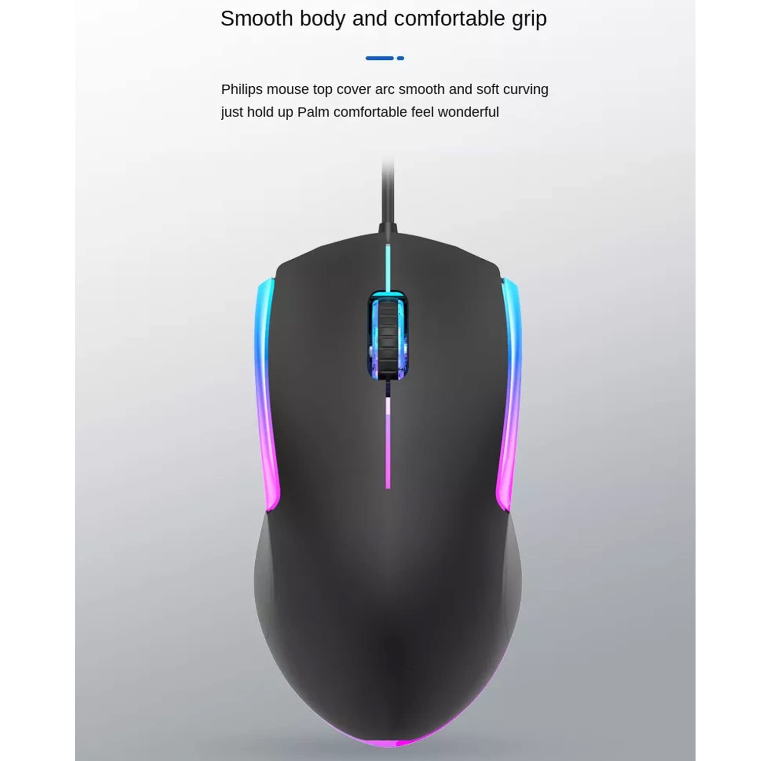 EXHNLE 104 Keys Gaming Keyboard and Colorful Mouse Combo,USB Wired Backlit Mechanical Feeling Gaming Keyboard and Gaming Mouse for Game and Work