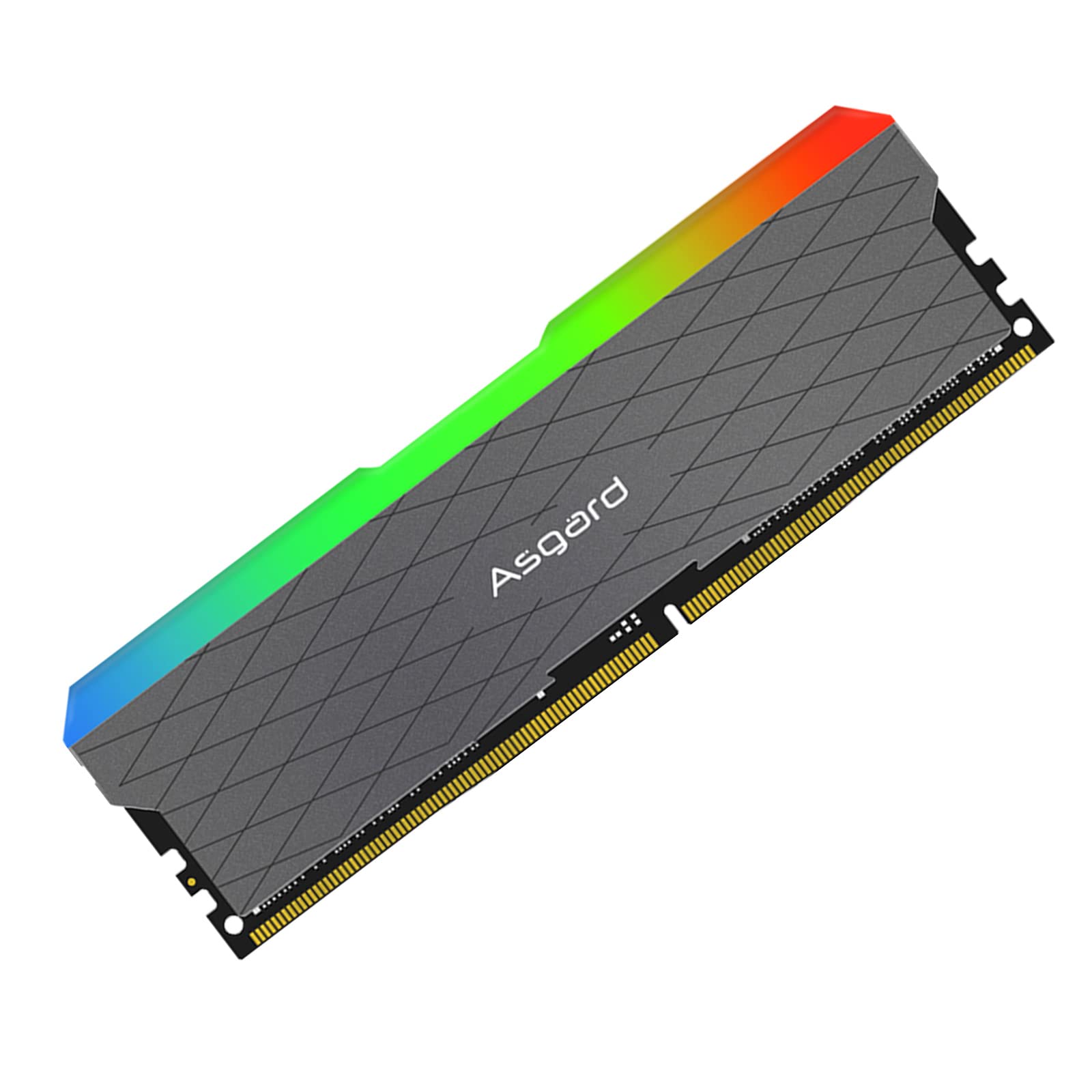DDR4 Ram,Asgard Valkyrie Series 32GB (2 x 16GB) 288-Pin DRAM DDR4 3600 CL18-22-22-42 1.35V Dual Channel Desktop Memory Model - White