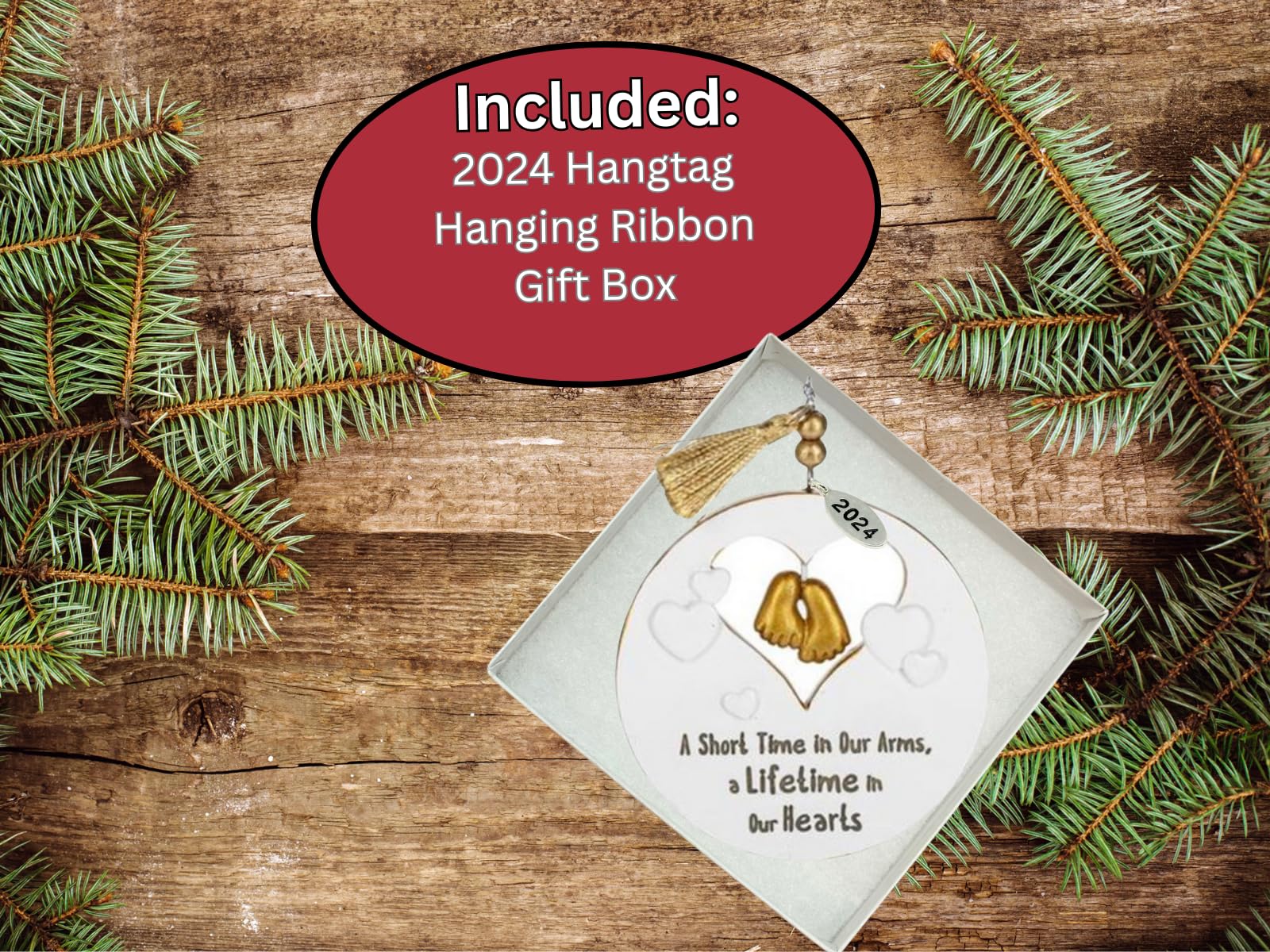 Miscarriage Gifts for Mothers, Memorial Ornament for Loss of Baby - Comes in a Gift Box so It's Ready for Giving