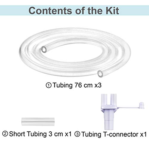 Maymom Replacement Tubing for Freemie Closed System; Not Original Freemie Closed System Connection Kit; 1 Set/Pack; NOT for Freemie Classic; Made by Maymom
