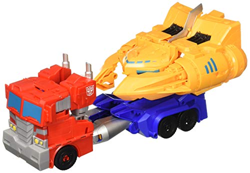 Transformers Toys Cyberverse Spark Armor Ark Power Optimus Prime Action Figure - Combines with Ark Power Vehicle to Power Up - for Kids Ages 6 & Up, 12"