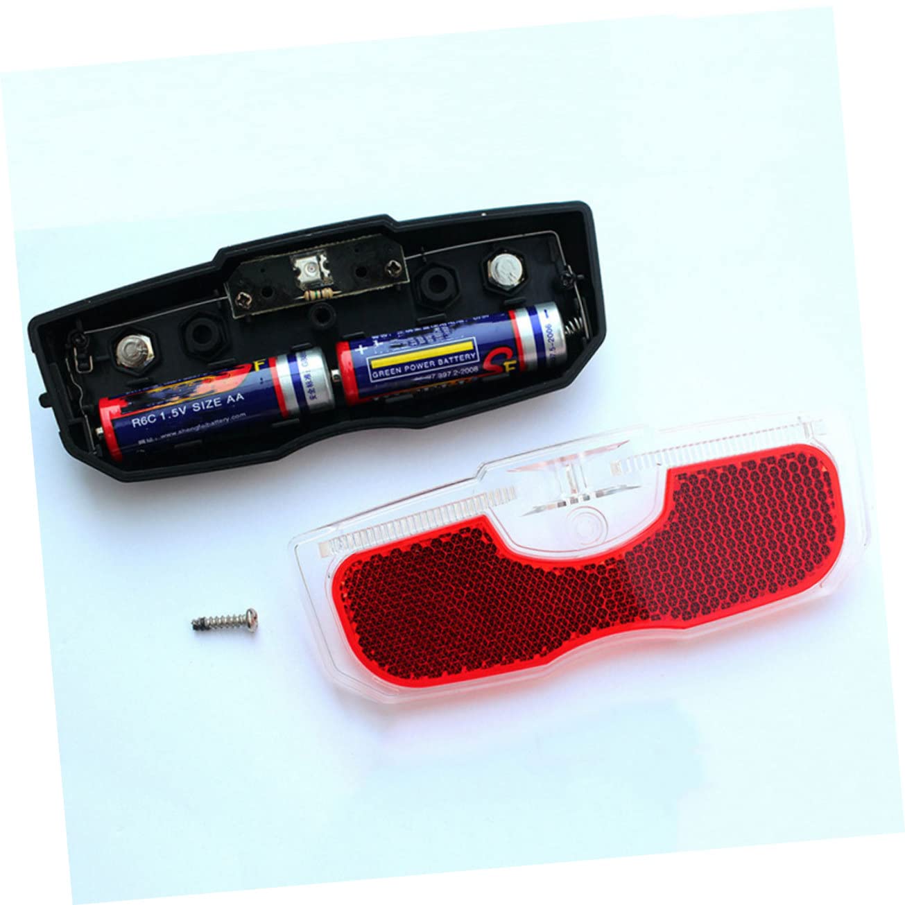 CLISPEED 2pcs Road Bike Tail Light taillight with Lights Reflector Warning Light Strip Mountain Bike Bike Tail lamp Bike Rear Lights Riding Headlight Flashlight Scattered Beads